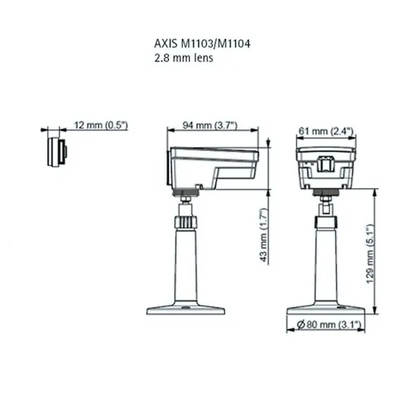 IP-камера AXIS M1104 2.8мм - цена, купить на wifi.kz