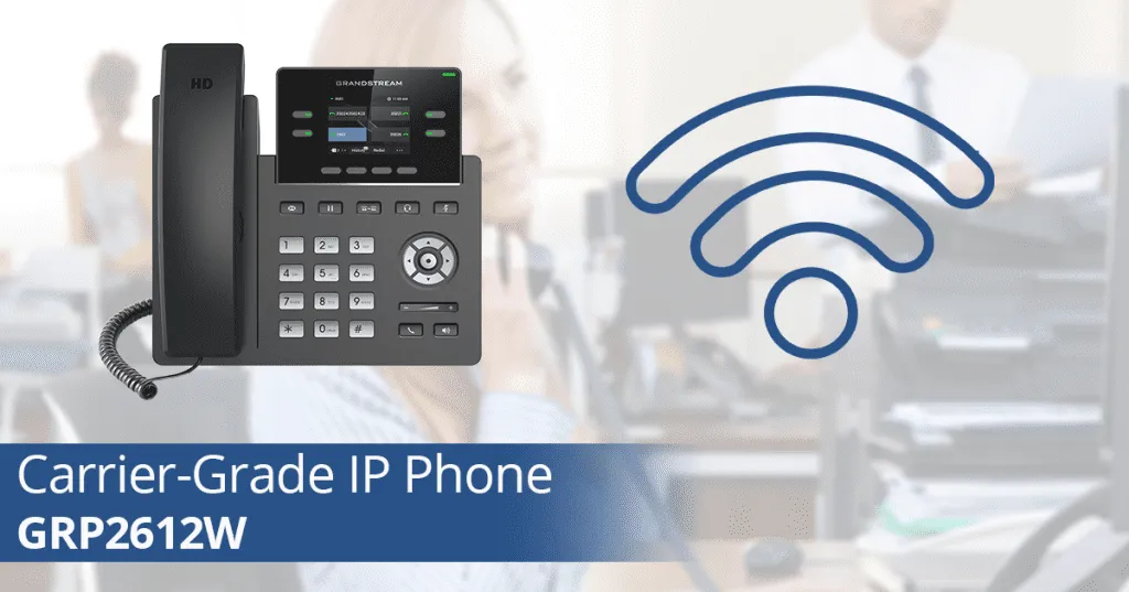 IP телефон Grandstream GRP2612W с двухдиапазонным WiFi